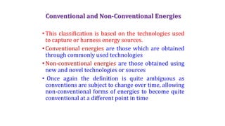 Alternative classifications of energy | PPT