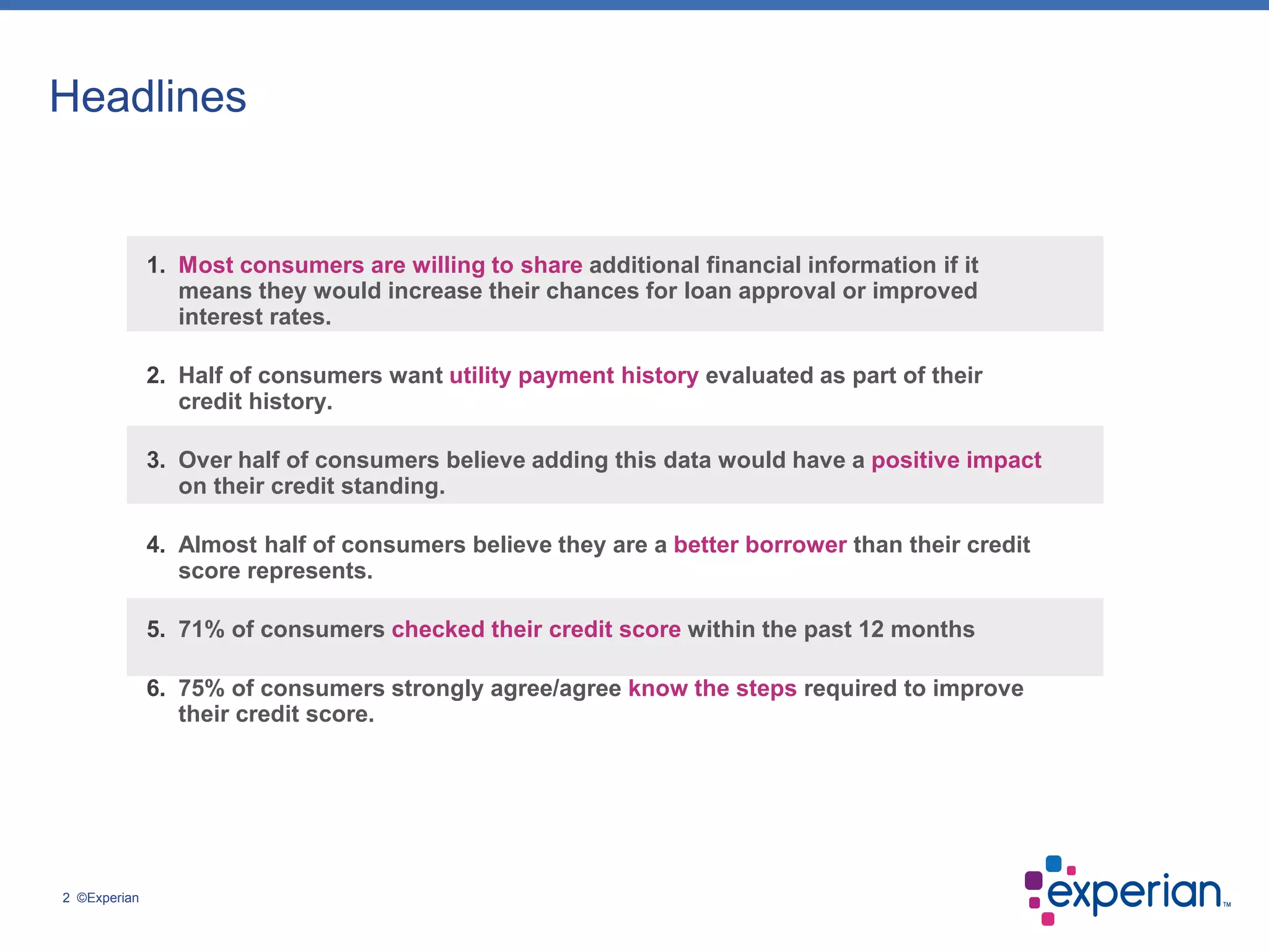 How do consumers feel about alternative credit data? | PDF