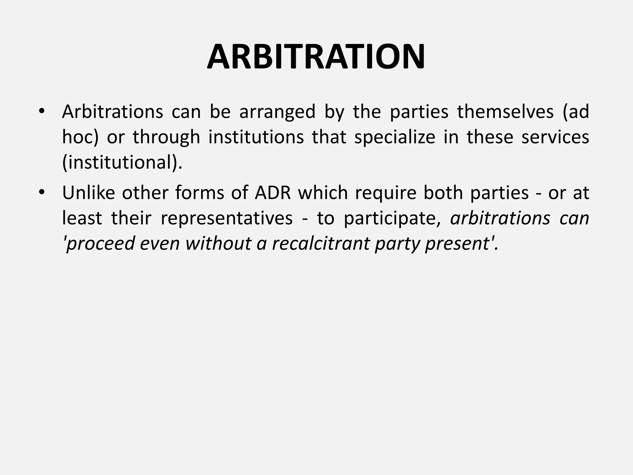 Alternative Dispute Resolution (ADR) | PPTX