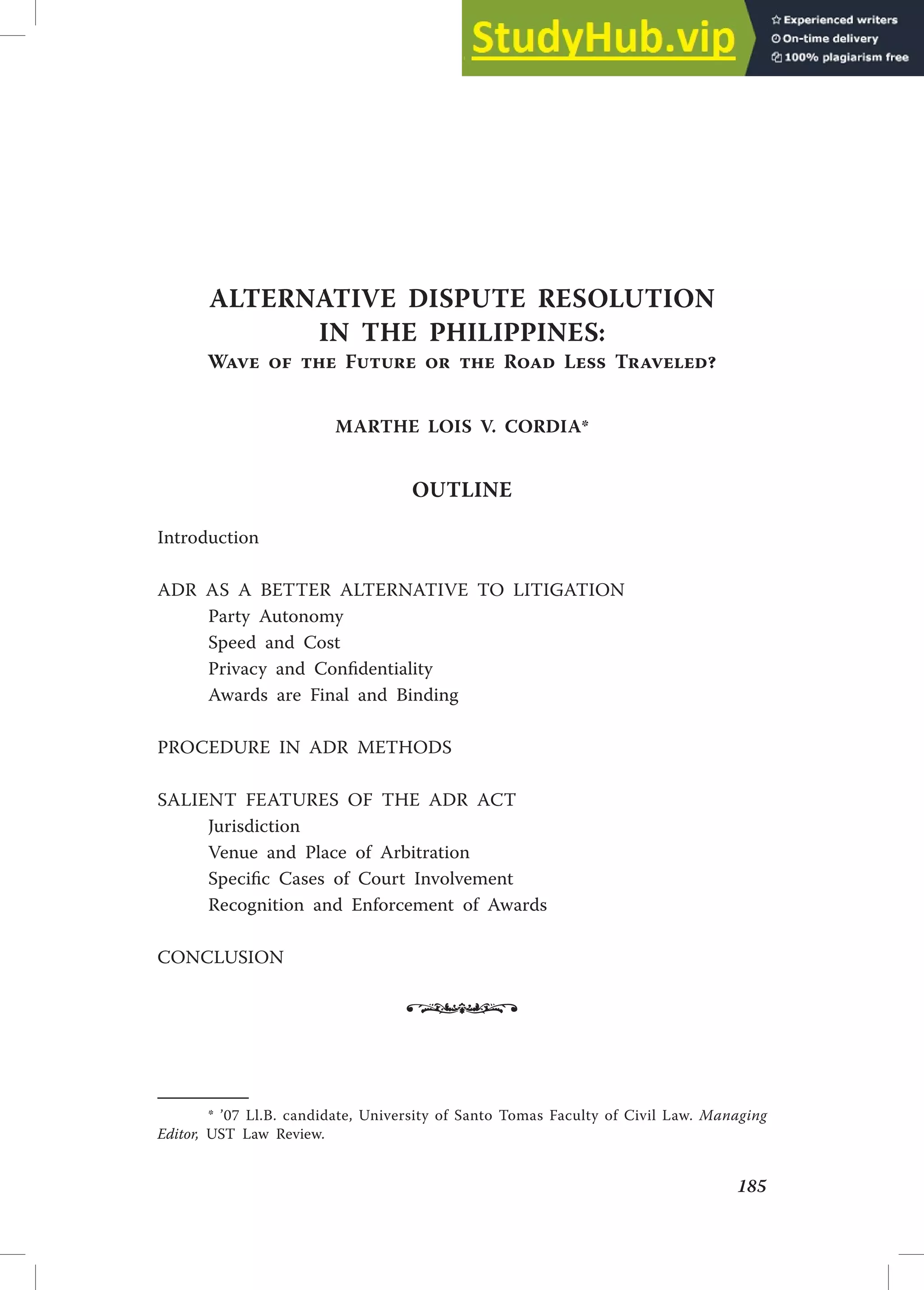 Alternative Dispute Resolution in the Philippines.pdf