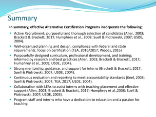 Alternative educator certification presentation McQueen_12_18_17 | PPTX