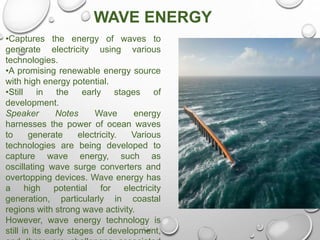 alternative forms of energy and its applications | PPT