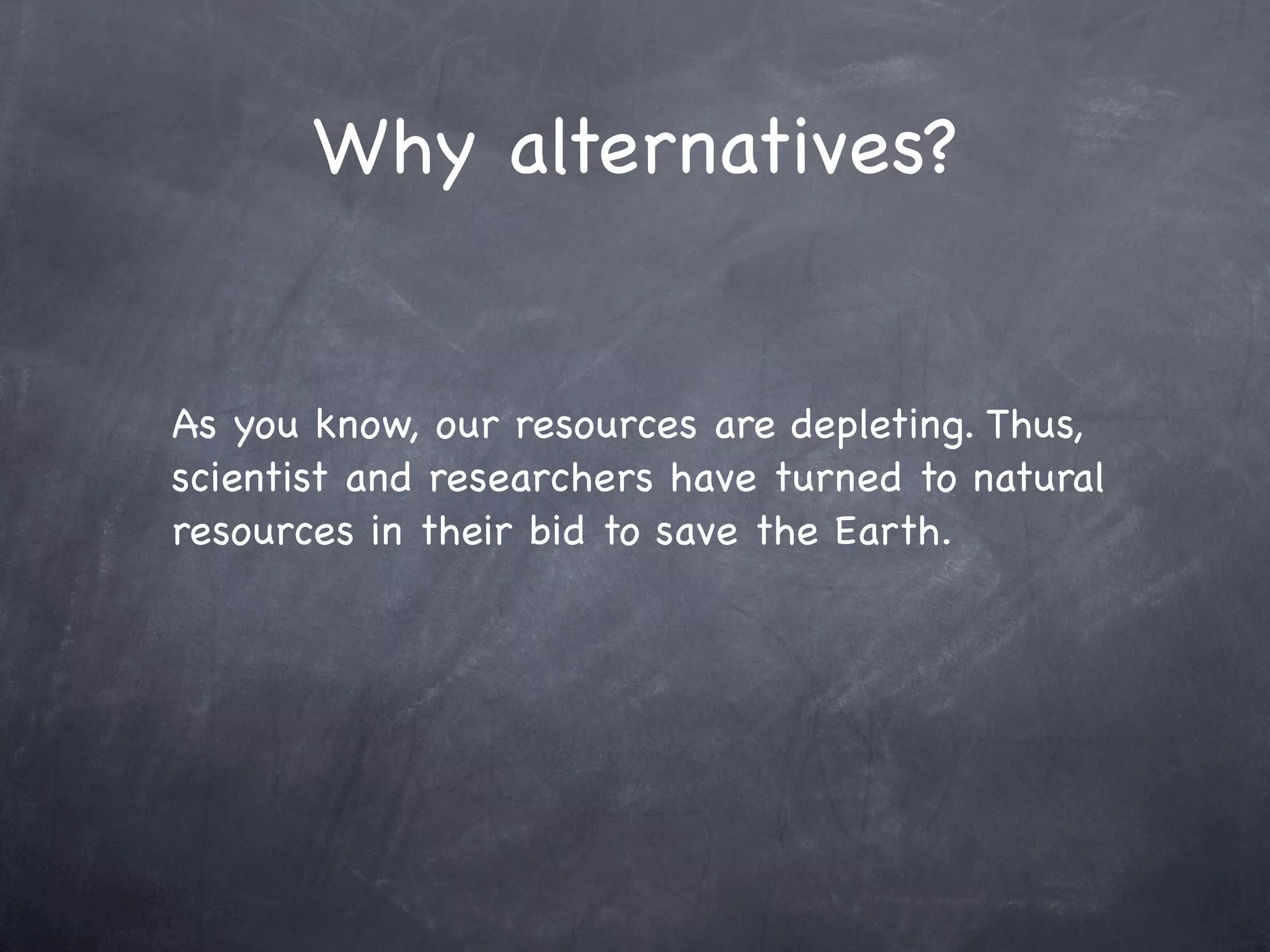 Alternative Energy Resources | KEY