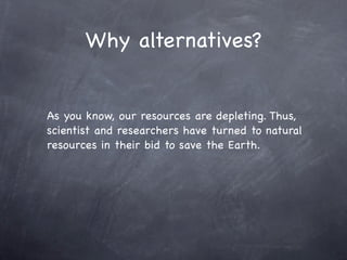 Alternative Energy Resources | KEY