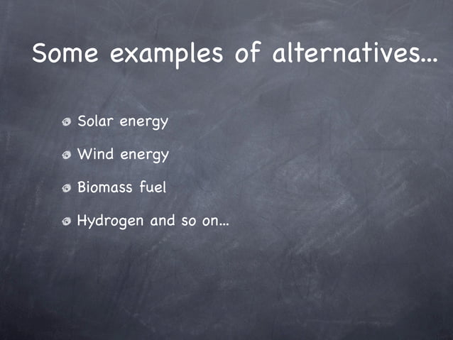 Alternative Energy Resources | KEY