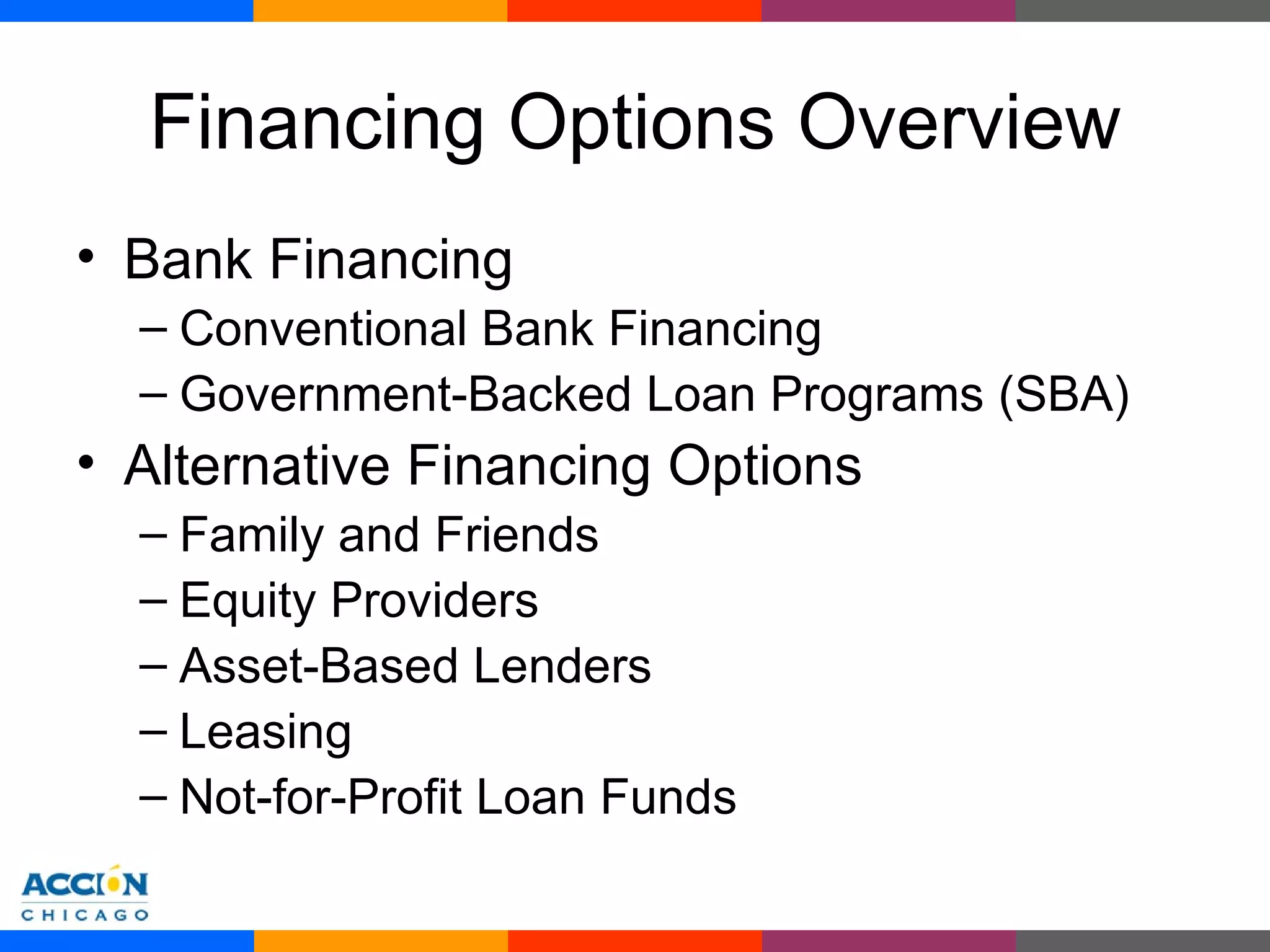 Alternative Financing | PPT