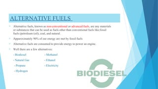 Alternative fuel - Bio Diesel | PPT