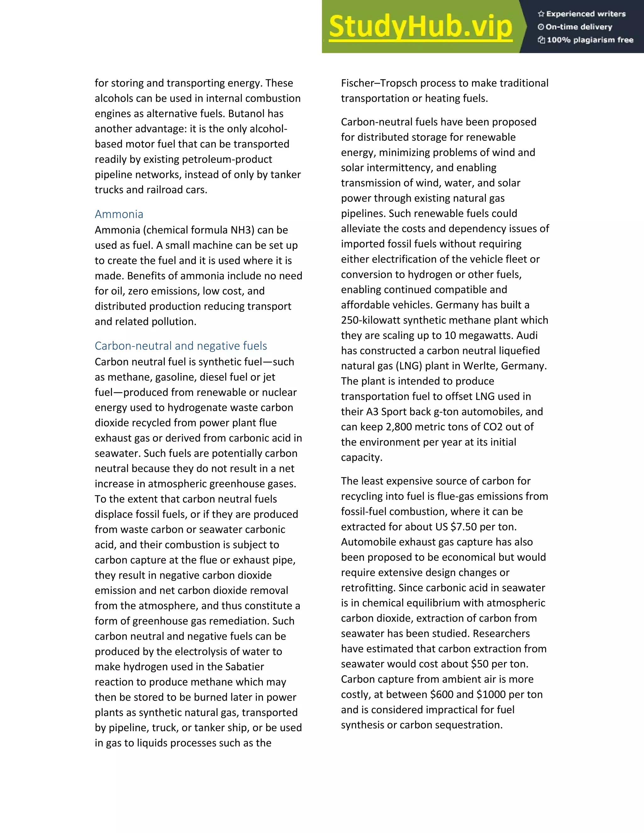 Alternative Fuel | PDF