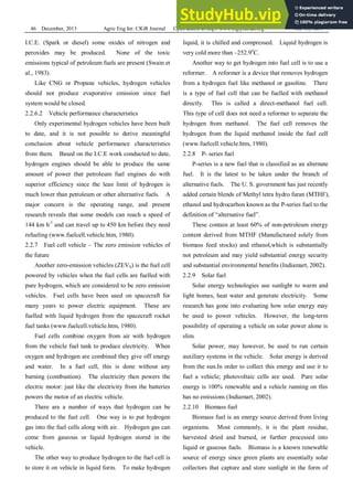 Alternative Fuels And Their Potentials For Tractor Engines | PDF
