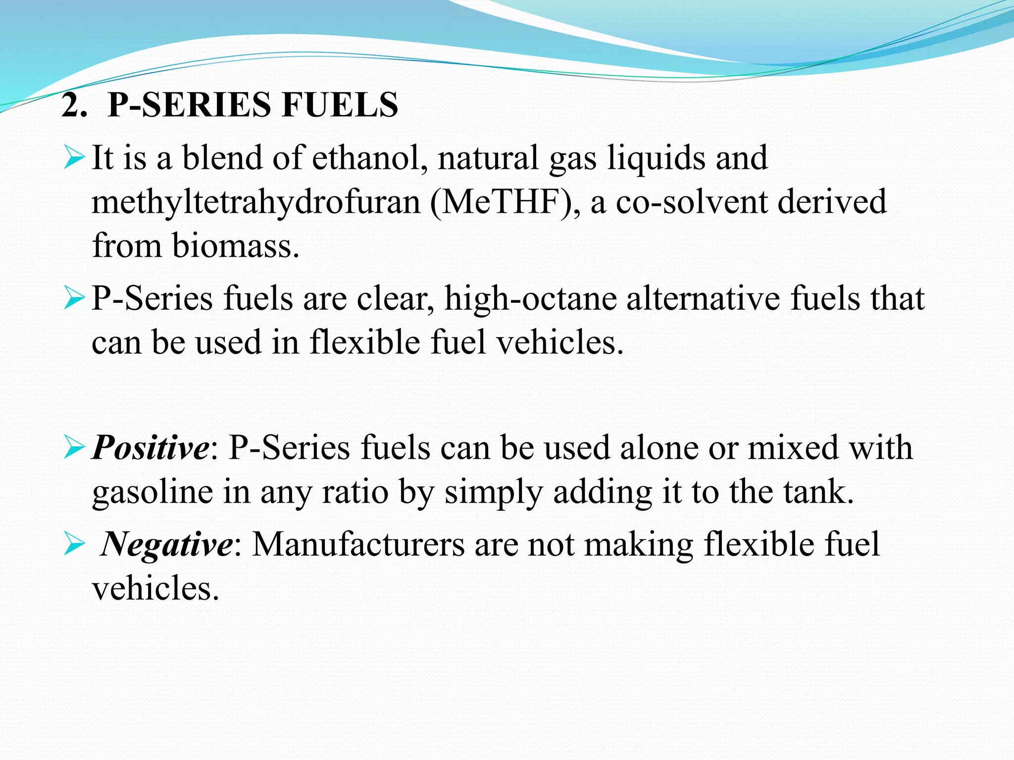 Alternative fuels for petrol and diesel | PPTX