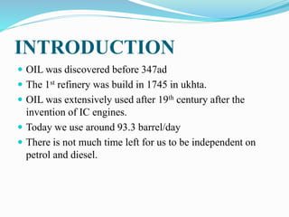 Alternative fuels for petrol and diesel | PPTX