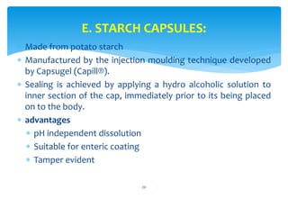 Alternative gelatin capsule | PPTX