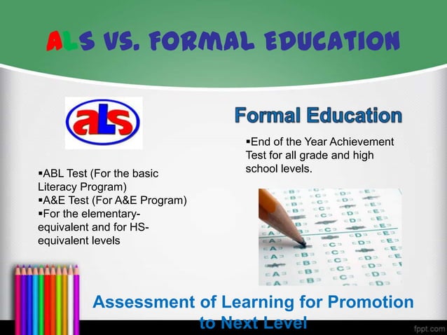 Alternative learning system (ALS) | PPTX | Special Education | Education