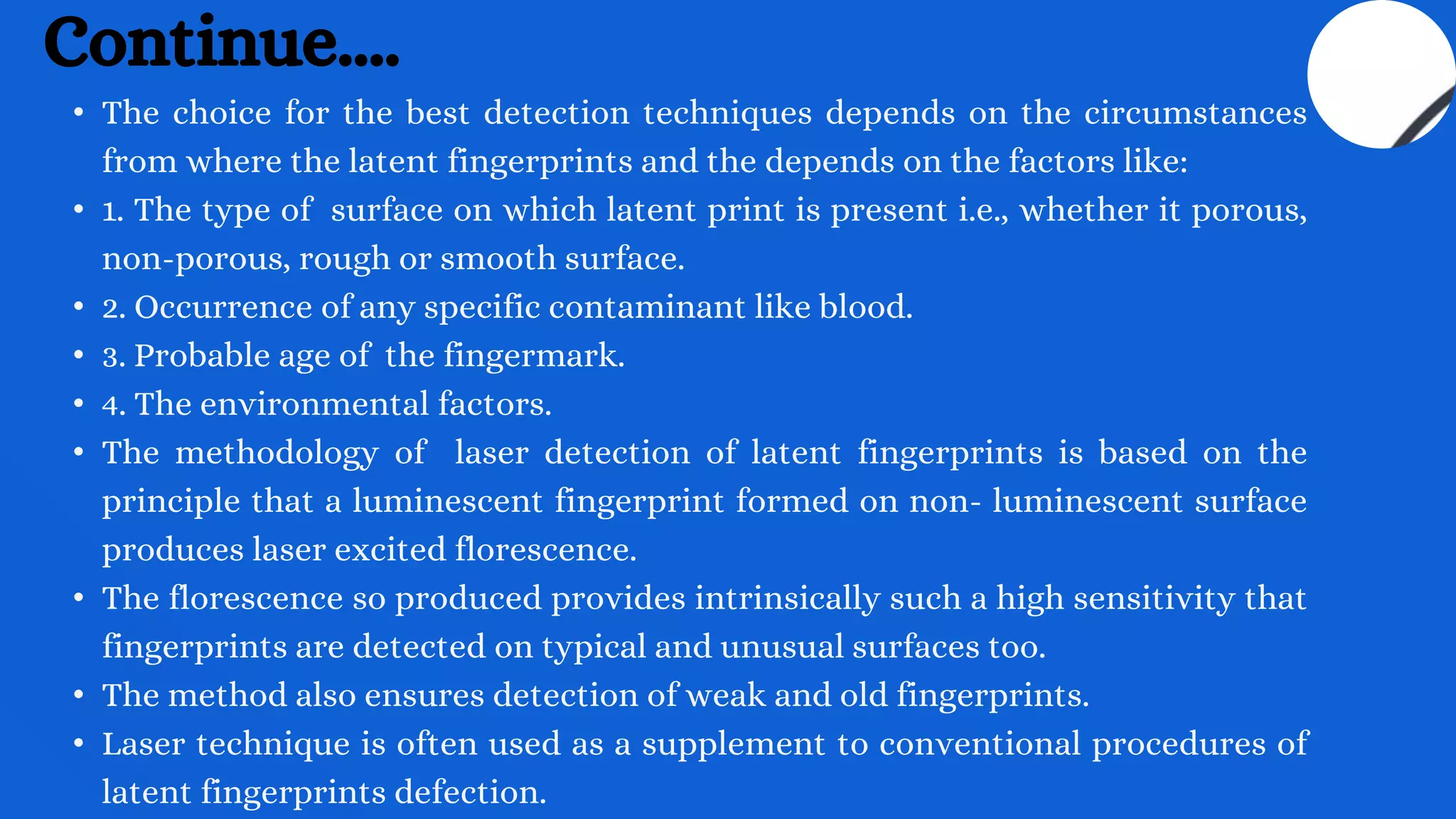 Alternative light sources of fingerprint development Part 1.pptx