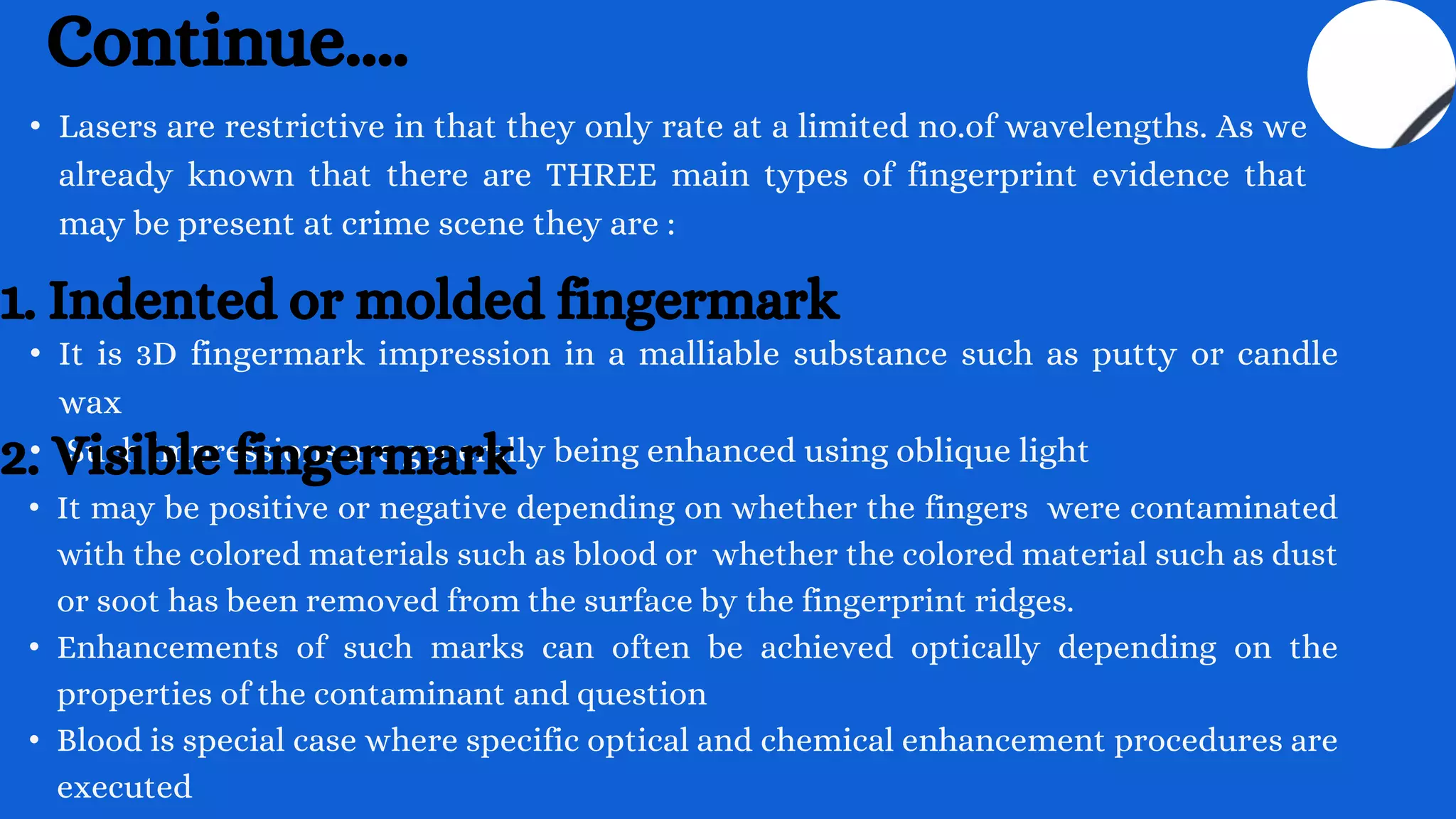 Alternative light sources of fingerprint development Part 1.pptx