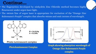 Alternative light sources of fingerprint development Part 2.pptx