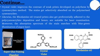 Alternative light sources of fingerprint development Part 2.pptx