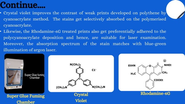 Alternative light sources of fingerprint development Part 2.pptx