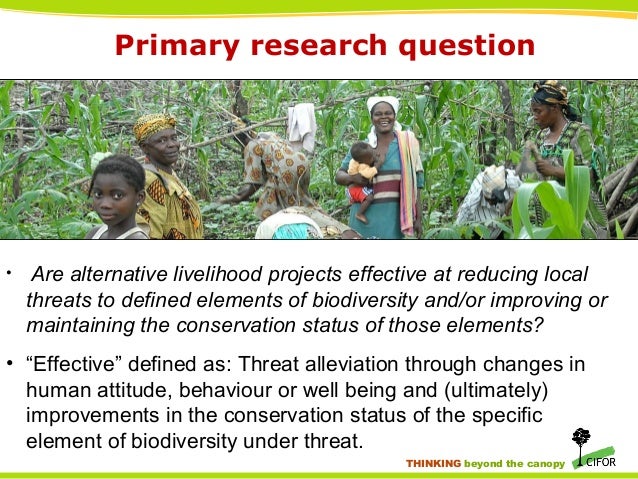 Alternative livelihoods and conservation: A systematic review