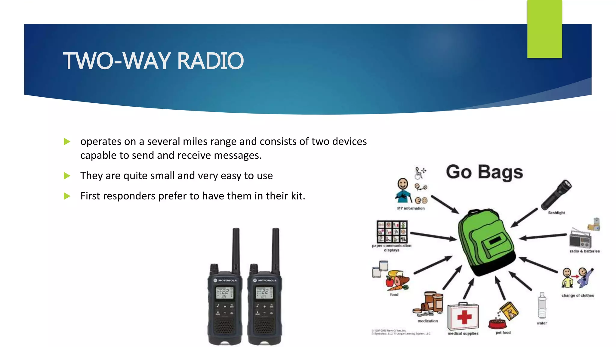 Alternative means of communication during disaster | PPTX