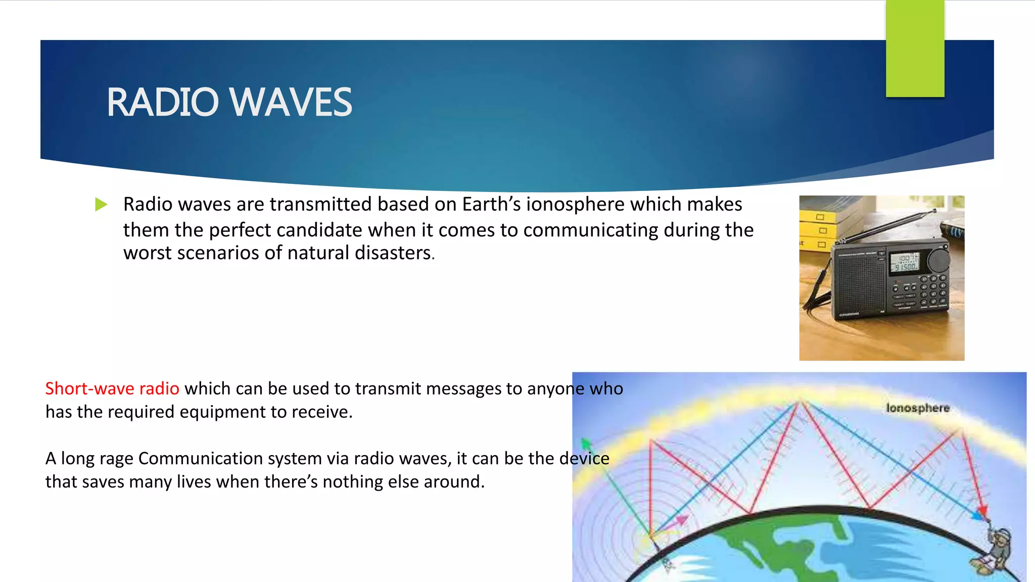 Alternative means of communication during disaster | PPTX