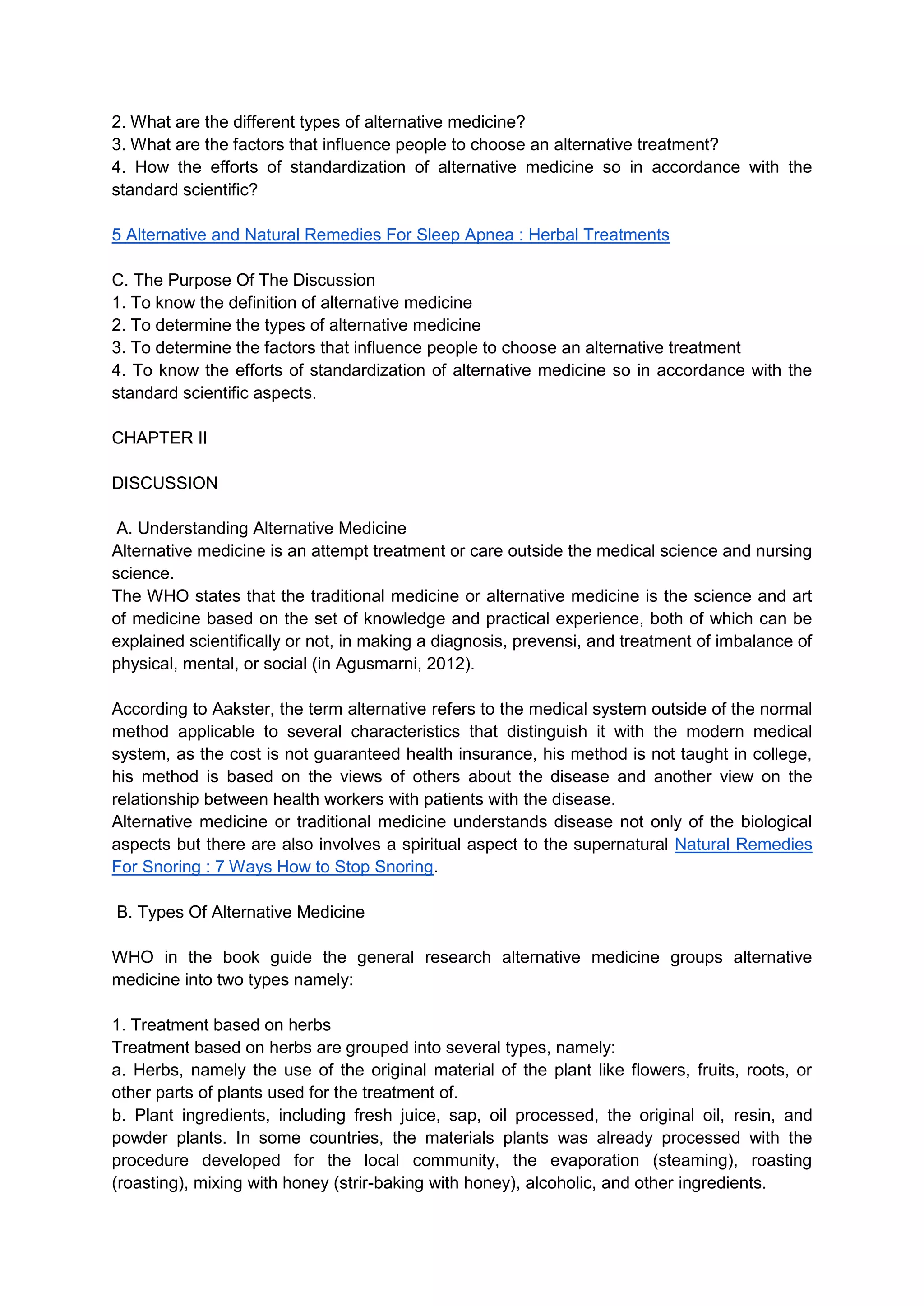 Alternative medicine | PDF