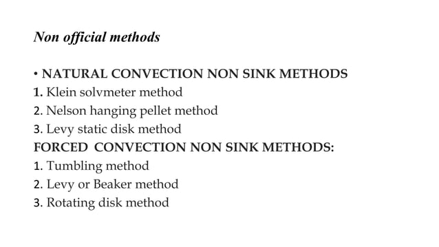 alternative methods for dissolution.pptx | Chemistry | Science