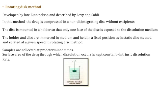 alternative methods for dissolution.pptx | Chemistry | Science