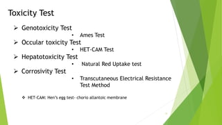 Alternative methods to animal toxicity testing | PPTX