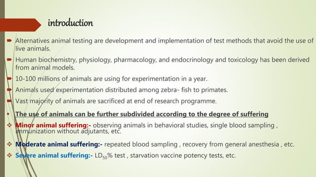 Alternative methods to animal toxicity testing | PPTX