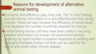 Alternative methods to animal toxicity testing | PPTX