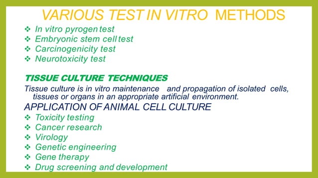 Alternative methods to animal toxicity testing | PPTX