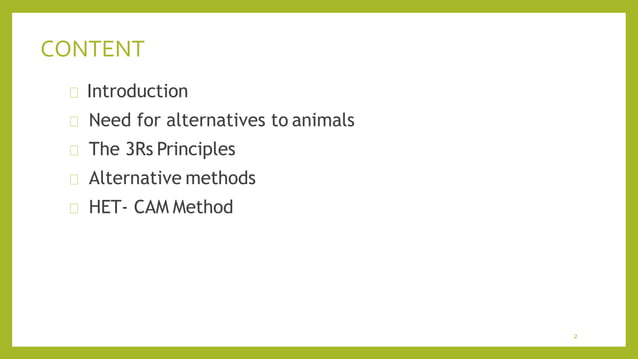 Alternative methods to animal toxicity testing | PPTX