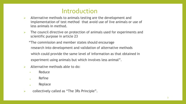 Alternative methods to animal toxicity testing | PPTX