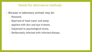 Alternative methods to animal toxicity testing | PPTX