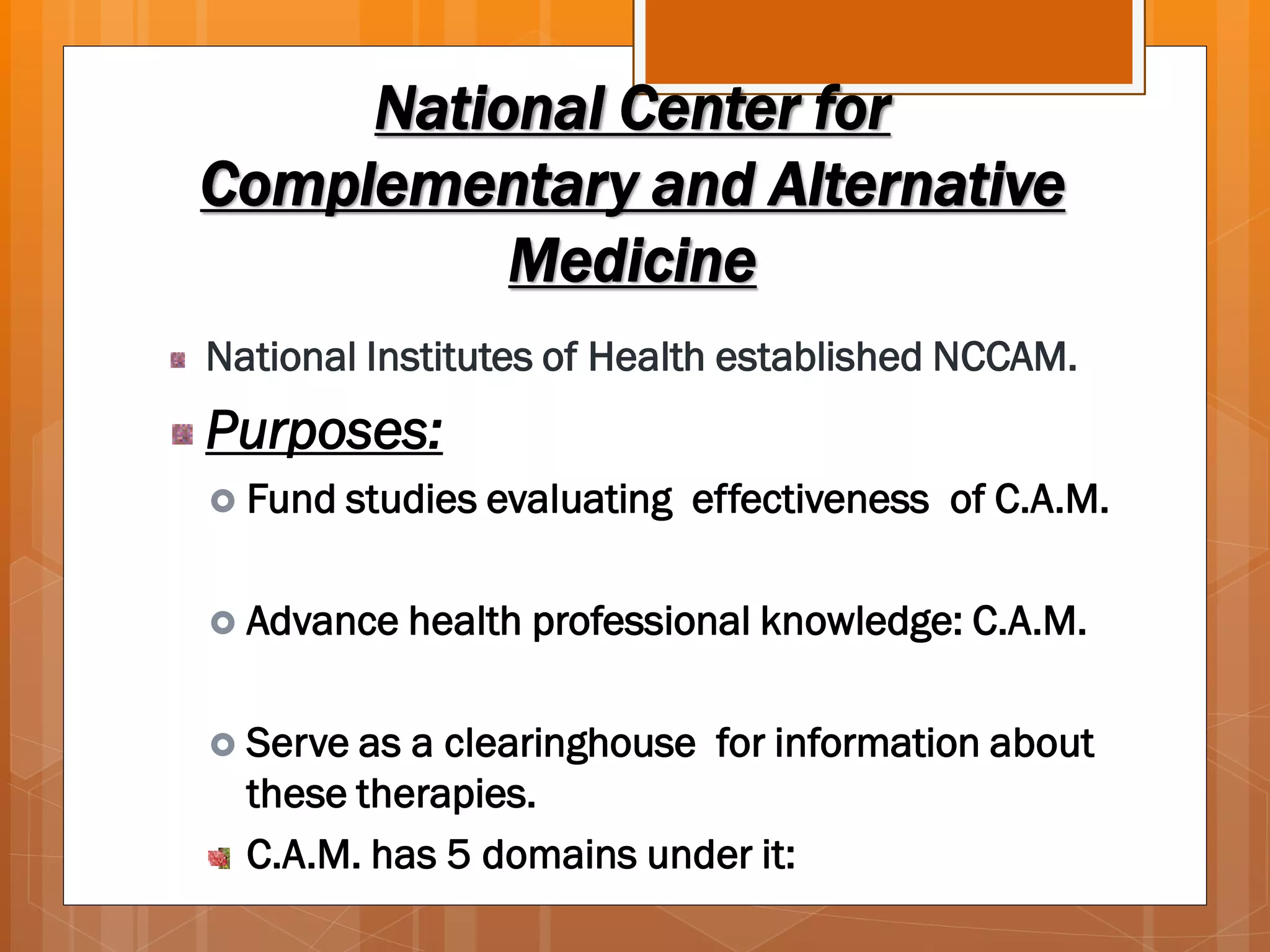 Alternative modalities and complementary system | PDF