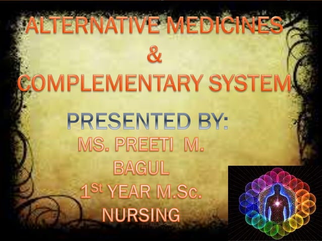 Alternative modalities and complementary system | PDF