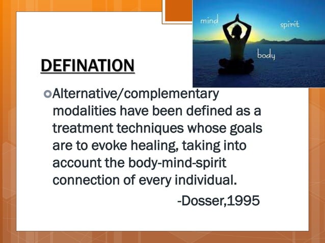 Alternative modalities and complementary system | PDF