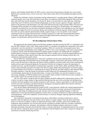 An Alternative Approach to National Space Policy | PDF