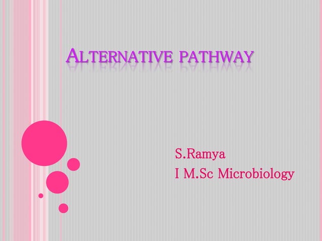 Alternative pathways. | PPTX