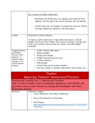 Alternative professional learning | PDF
