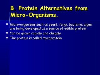 Alternative protein foods 2 | PPT