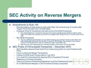 AlternativePublicOfferings-ReverseMergers 13022018.ppt | Mergers and ...