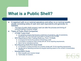 AlternativePublicOfferings-ReverseMergers 13022018.ppt | Mergers and ...