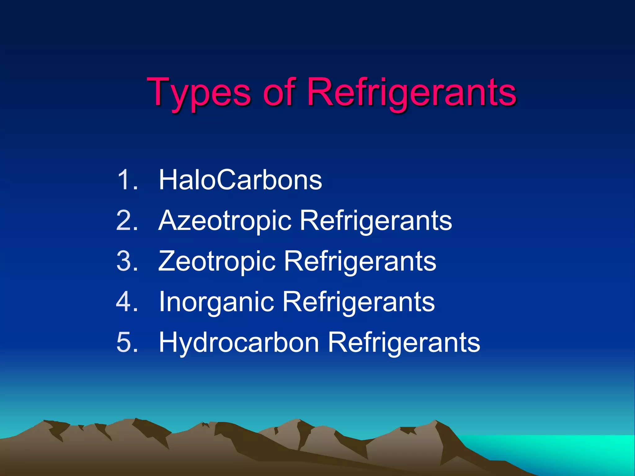 Alternative refrigerants | PPTX