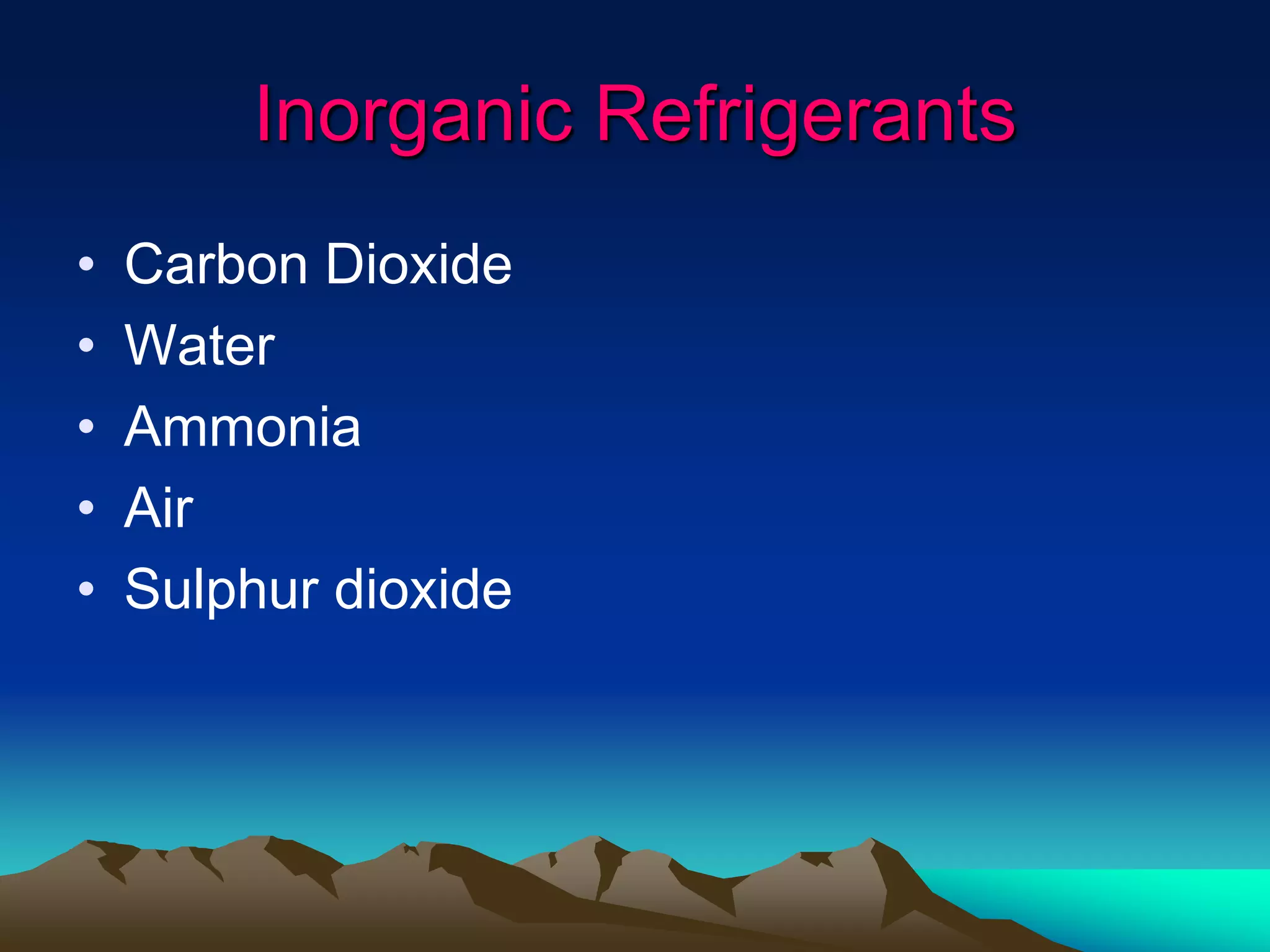 Alternative refrigerants | PPTX