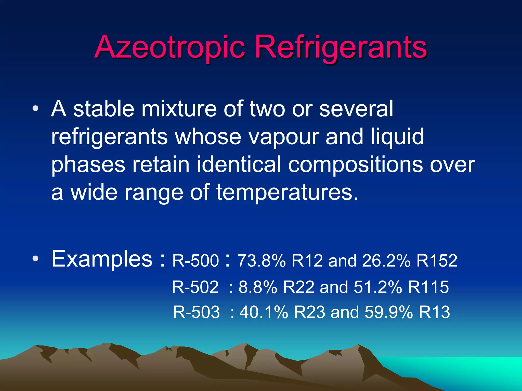 Alternative refrigerants | PPTX