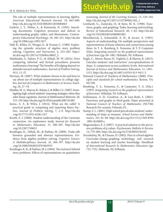 Alternative Representations In Algebraic Problem Solving- When Ar | PDF