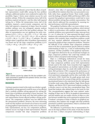 Alternative Representations In Algebraic Problem Solving- When Ar | PDF