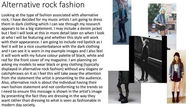Alternative rock fashion | PPT